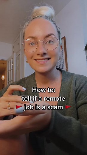 beware: there have been SO many remote job scams lately! 🚩🥸💻🚩 #remotejobs #wfh #workfromhome #jobinterview #careeradvice #scam