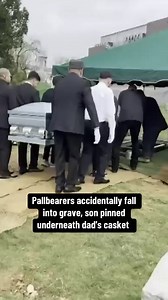 A sad and upsetting day was made worse when eight pallbearers fell into an open grave. The men were carrying a coffin to its final resting place, when the structure surrounding the freshly dug grave collapsed. The deceased man's son was even trapped under his father's coffin. While none of the men suffered life-threatening injuries, they say the greatest impact was emotional. | Inside Edition