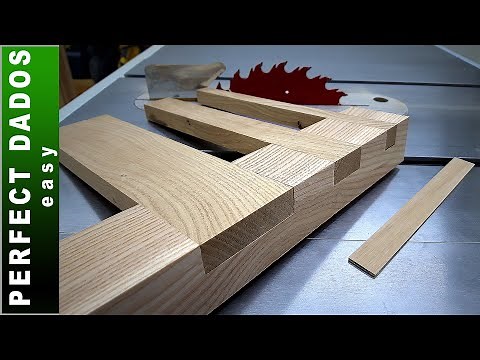 🟢 Perfecr Table Saw Dados Easy - No Jigs - Single Blade