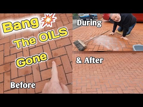 Incredible removal of OIL from block paving