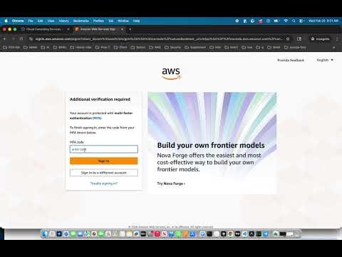 how to login aws console