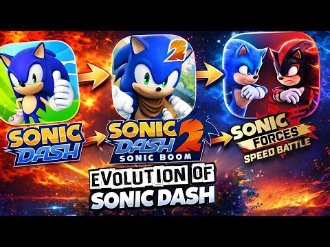EVOLUTION of Sonic Dash 💨 | Sonic Dash vs Sonic Dash 2 vs Sonic Forces Gameplay ( Android , iOS )