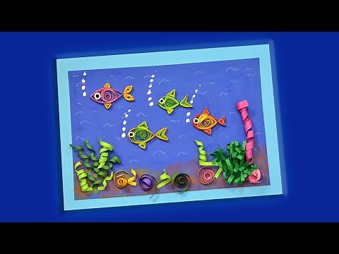 Quilling fish tutorial. Quilling for kids, Paper quilling fish. Easy quilling art for beginners.