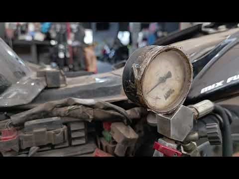 Fan 150, customer wants to replace the cylinder head. But the problem is low pressure in the pump...