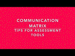 Overview of the Communication Matrix
