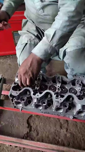 Toyota Corolla 2C engine head cylinder tabat cup fitting #shorts @dattaautoengineering9313 #reels | Rebuild Automobile