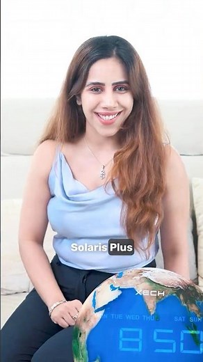 XECH Solaris | Digital Wall Clock for Living Room | USB Powered Clock for Bedroom | Earth Design #yt