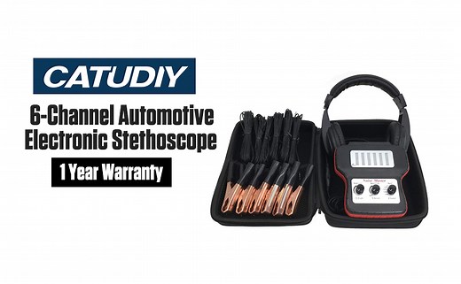 Watch 6-Channel Car Electronic Stethoscope Engine Noise Detector on Amazon Live