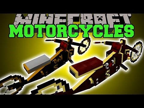 Minecraft: MOTORCYCLES (HAVE EPIC MOTORCYCLE RACES!) Mod Showcase