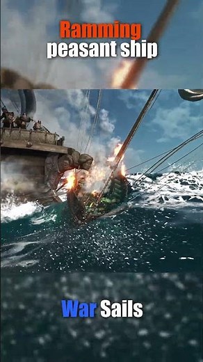 RAMMING a Peasant Ship in War Sails - Bannerlord #warsails #bannerlord