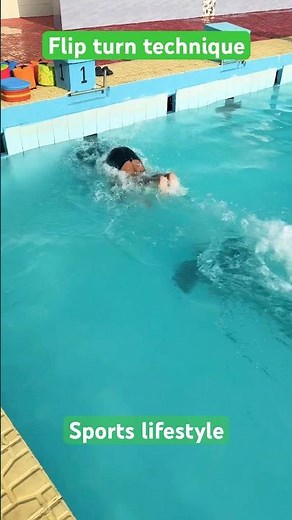 How to swim flip turn # freestyle turning technique for beginners # swimming lessons # sports