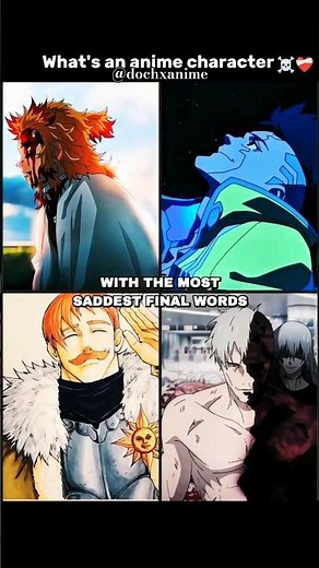Most Heartbreaking Anime Characters