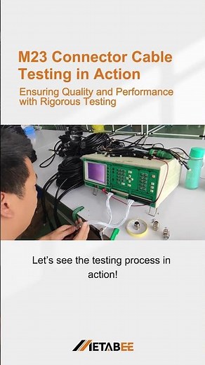 M23 Connector Cable Testing – Real-Time Inspection for Secure and Durable Connections