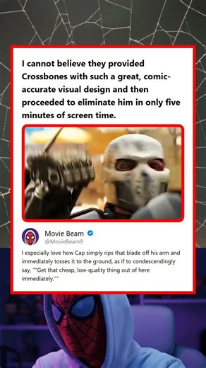 Crossbones Eliminated in 5 Minutes Despite Excellent Comic-Accurate Design