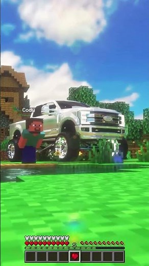 Minecraft but i can drive cars now! 🚗 | Minecraft car mod #gamerworld #minecraft