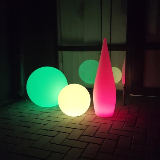 RGB Color Changing LED Orb Light: Rechargeable Waterproof Garden Decor - Etsy