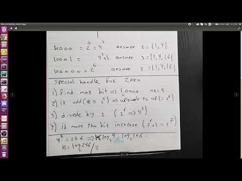 Codeforces 1204A - Div2 - BowWow and the Timetable [Math, Binary rep](Arabic)