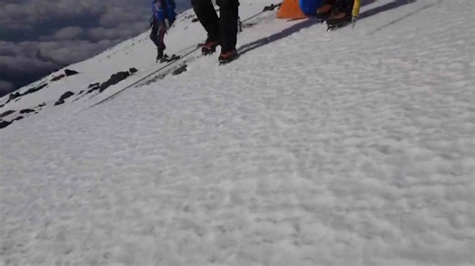 Rescue team carries injured Chinese student down Mount Fuji during winter hiking ban