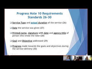 Progress Note Training