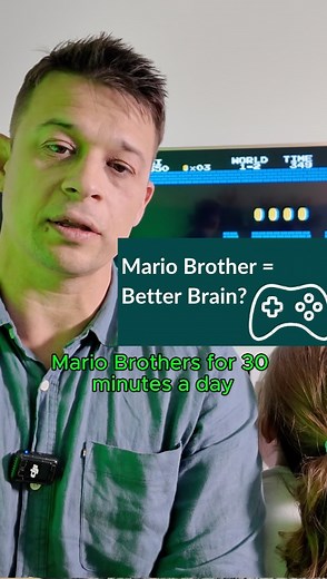 🎮 Mario Brothers & Brain Power 🧠 If you or your child struggle with focus or impulse control, this one’s for you. 🧩 Research shows that playing Mario Brothers for 30 minutes a day for 2 months can actually change your brain for the better. 🧠 Increases in: • Right dorsolateral prefrontal cortex – better attention, impulse control planning • Right hippocampus – improved memory • Cerebellum – sharper coordination and movement 🎯 But here’s the catch — it only works if there’s frustration. That 
