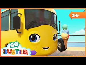 Buster's Beach Day Ice Cream | Go Gecko's Garage! | Go Buster | Kids Cartoons