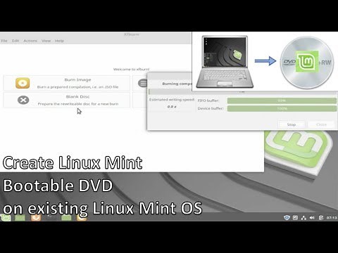 Create Linux Mint Bootable DVD on Linux Mint