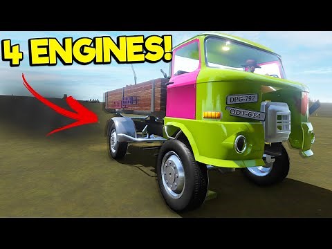 Putting 4 TURBO ENGINES on My Diesel Truck in The Long Drive Mods!