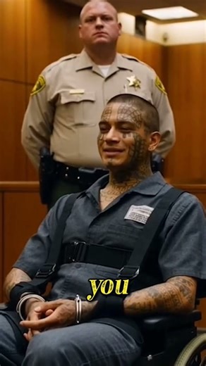 Violent gang member strapped to a restraint chair receives an 85-year prison sentence for murder.