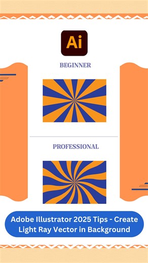 18K views · 99 reactions | Adobe Illustrator 2025 Tips - Create Light Ray Vector in Background . Follow : Vipul Graphics . Thanks ❤️ . #illustrator #illustration #adobe #tips #tricks #art #vector #lightrays #background #graphics #design #designer #graphicdesign #graphicdesigner #vipulgraphics #explore | Vipul Graphics | Facebook