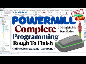 Delcam Powermill Programming Tutorial || Core Insert || #powermill #delcam ‪@CADCAM_SERVICE‬ #vmc