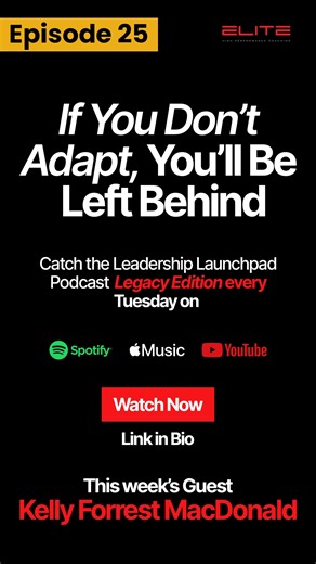 Elite High Performance | Mindset Coaching on Instagram: "What if the leadership style that got you here… won’t get you through what’s coming next? Watch the full podcast: Click on the Leadership Launchpad Legacy Edition link in bio and select the video titled “Why Conscious Leadership Is The Adaptation Portal To The Future Of Business” In the latest episode of The Leadership Launchpad Podcast – The Legacy Edition, Susan Hobson and Tracey Allen sit down with Kelly Macdonald Forrest, Head of Peopl