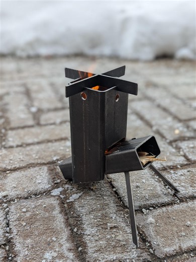 Vulcan Mini Rocket Stove - Your Lightweight, Efficient, Durable, Easy-to-use Wood-burning Stove - Etsy