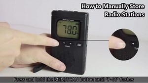 2000mAh Rechargeable AM FM Radio with Bluetooth Portable Transistor Pocket Radio