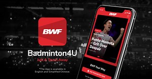 Badminton is now just a touch away with the many cool features of our Badminton4U app 📱. Available now on App Store and Google Play. https://badminton4u.sport | BWF — Badminton World Federation