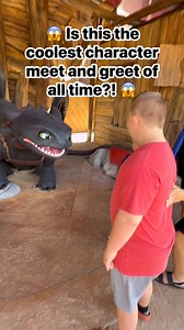 Is this the coolest character meet and greet of all time?! #epicuniverse #toothless #toothlessthedragon | Noah's Dad - Down Syndrome Awareness