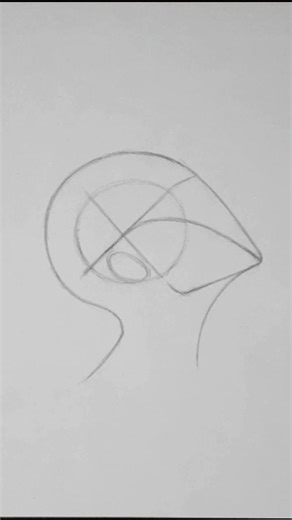 Head Rotation Drawing Tutorial (Any Angle) #shorts #drawingtutorial #howtodraw #sketch