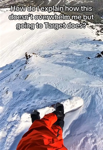 Snowboarding of 46° pitch with sharp rocks everywhere is by far less stressful than going to target #snowboarding #skiseason #wintersports #viral #snowadventures @insta360 official @epicpass @Breckenridge Ski Resort