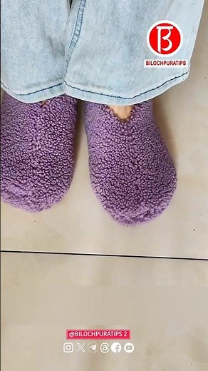 You can cleverly make slippers from old sweaters or scraps of fabric – it only takes a few minutes