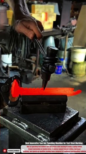 Best Innovative Tool Hot Punching Machine for Fast Steel Marking #innovative#tool