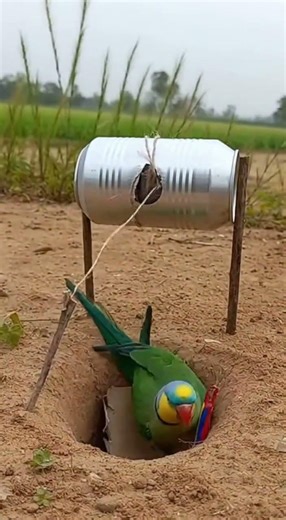 Amazing DIY Parrot Trap Using Paper and Can Easy Steps for Beginners