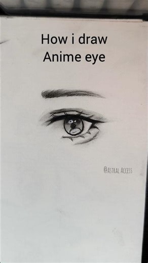 easy anime eye drawing#art #drawing #sketch #easy #eyes #anime #tutorial #trending #shorts #fyp