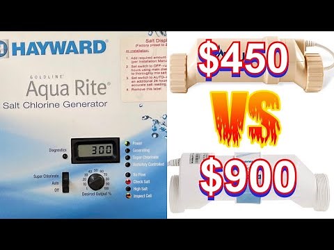 Hayward vs Blue Works Replacement￼ Aqua Rite Chlorine Generator - Solid Inspect Cell & Check Salt