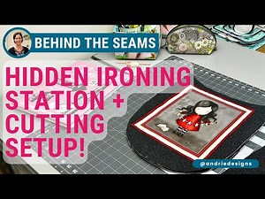 My Cutting Table Setup + Hidden Ironing Station! 🔥 | Behind the Scenes Sewing Room Tour