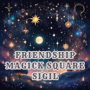 Friendship Magic Square Sigil for Meditation, Alchemy, Trance, and Ritual - Etsy