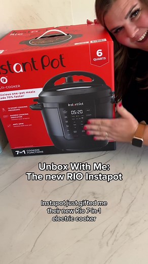 The new RIO instapot is so sleek and amazing. @Instant Pot has really thought out this design and perfected the electric cooker once again. The anti slip pot is the greatest change for me! There is a link in my bio if you want to check it out and purchase today. #instapot #instapotrecipes #instapotmeals #instapotcooking #unboxing #lifeofchefmom