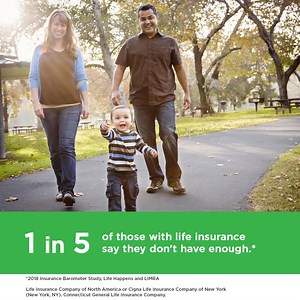 September is Life Insurance Awareness Month, which means now is a good time to evaluate your life insurance needs and help plan for the future. Learn more about the value of life insurance and how much coverage is right for you and your family: https://bit.ly/2NEDY3z | Cigna Healthcare