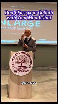 Don't Face your Goliath with Your Mouth shut! 