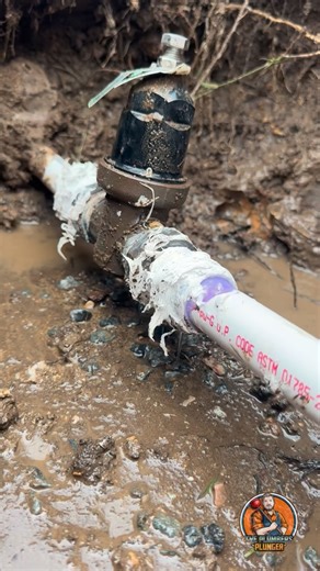 ThePlumbersPlunger | Repairing a leaking pvc main waterline for this home. #plumbing #leak #repair #fyp | Instagram