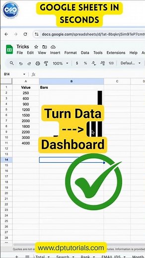 Simplify Your Reports with Instant Visuals #SpreadsheetTips #dptutorials