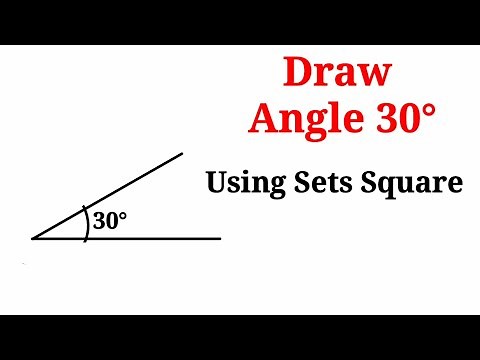 How to construct 30° angle using sets square. @SHSIRCLASSES.